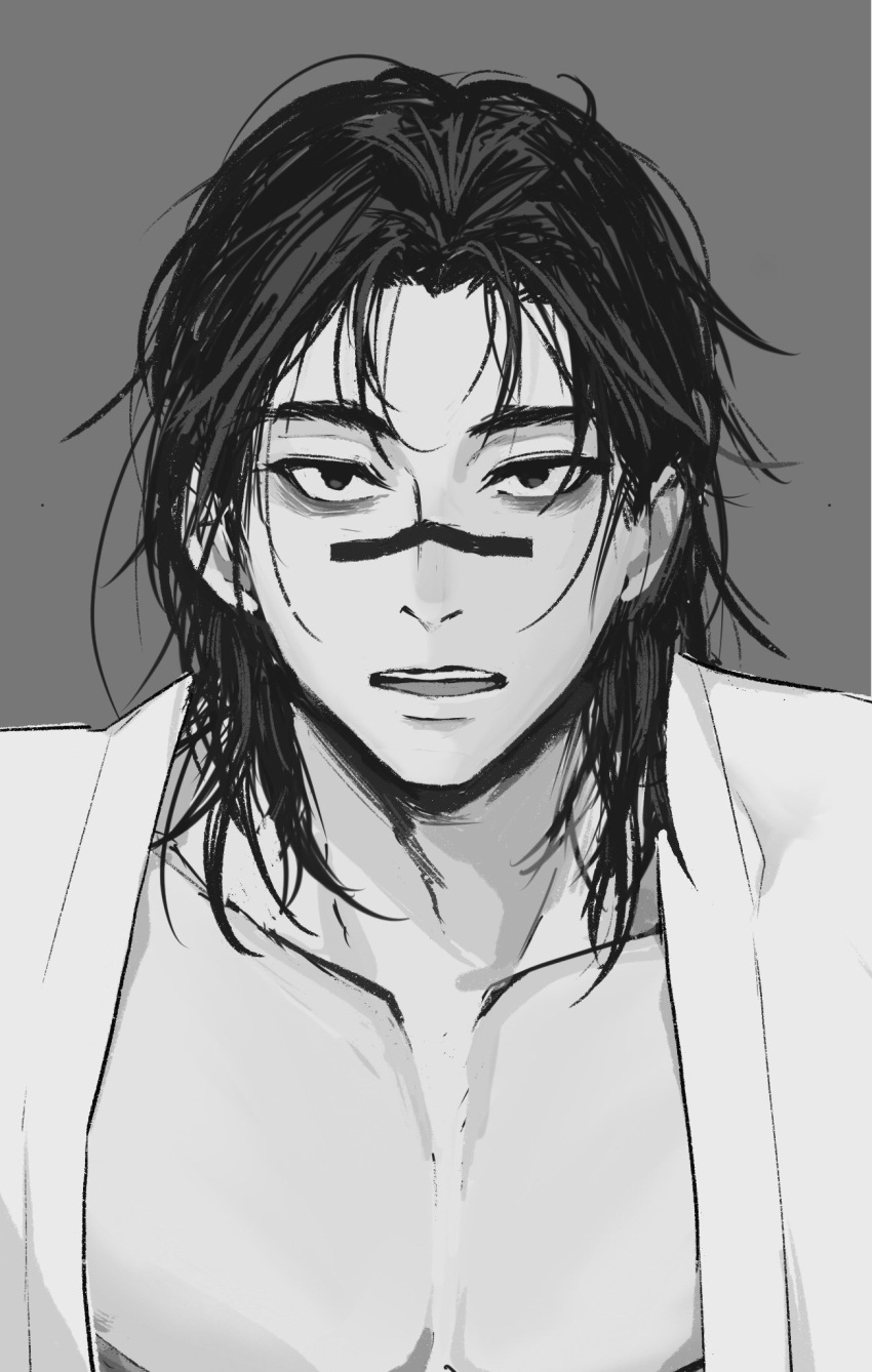 The Big ImageBoard (TBIB) - 1boy choso (jujutsu kaisen) greyscale hair ...