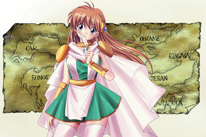 The Big ImageBoard (TBIB) - 1girl blue eyes brown hair cape commentary ...