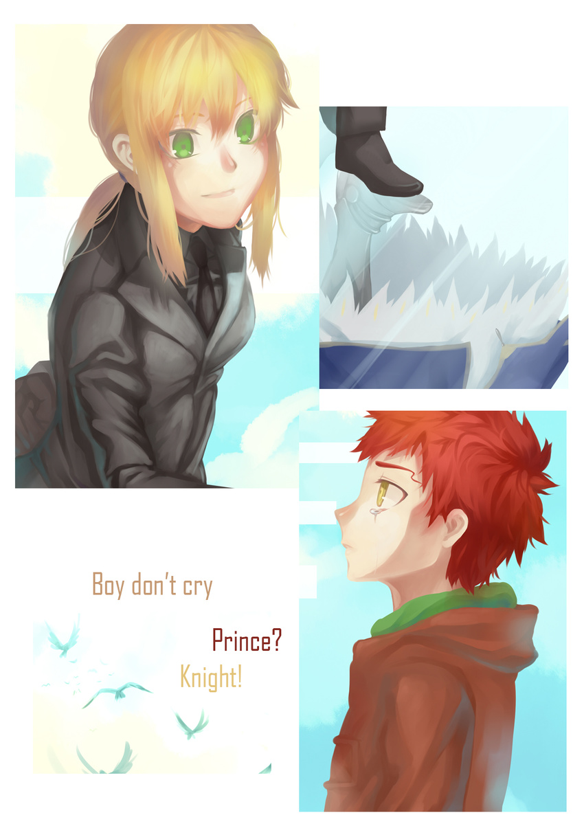 The Big ImageBoard (TBIB) - 1boy 1girl age difference ahoge bird birds ...