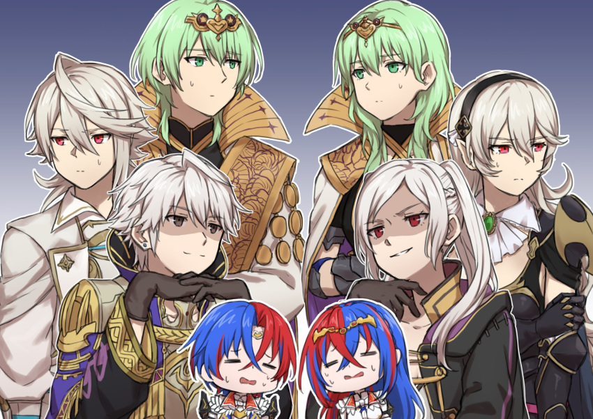 The Big ImageBoard (TBIB) - 4boys 4girls alear (female) (fire emblem ...