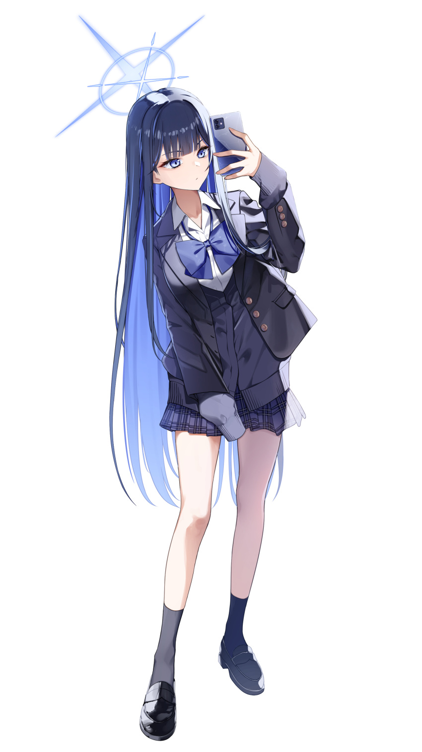 The Big ImageBoard (TBIB) - 1girl :/ absurdres alternate costume black cardigan black footwear ...