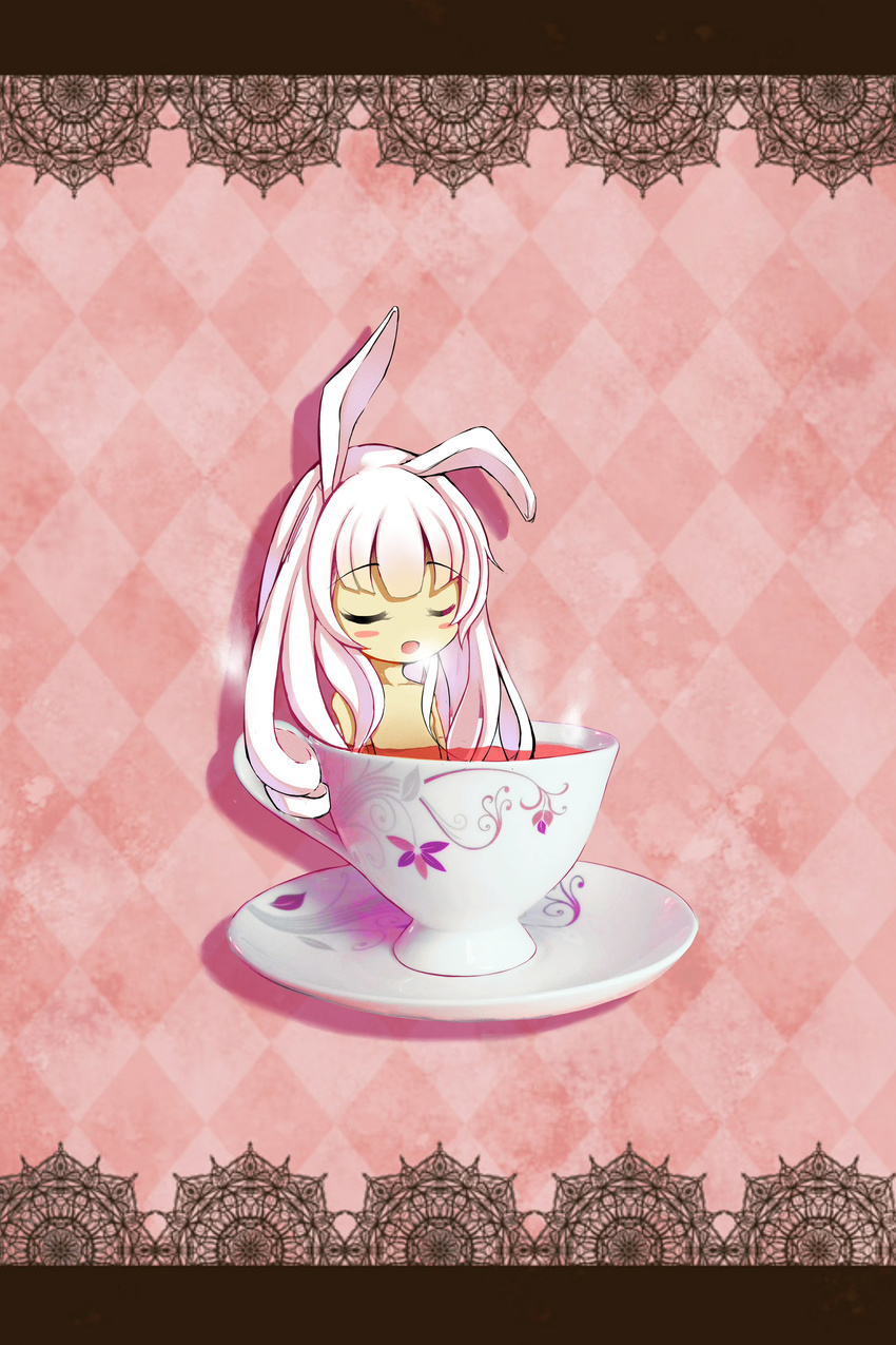 The Big ImageBoard (TBIB) - 1girl absurdres animal ears bathing chibi ...