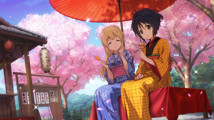 The Big ImageBoard (TBIB) - 22/7 22/7 ongaku no jikan 2girls blonde hair blue hair brown eyes ...