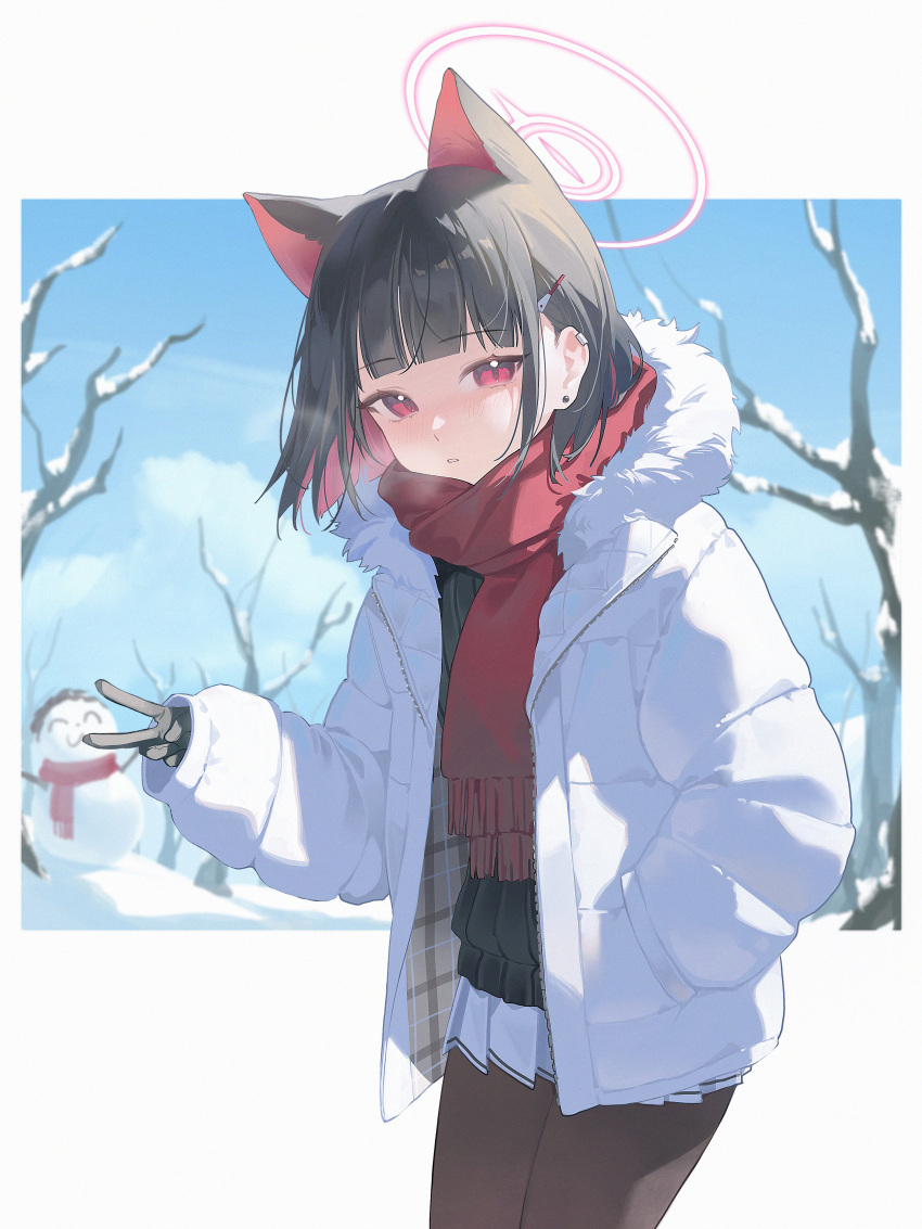 The Big ImageBoard (TBIB) - 1girl absurdres animal ears black gloves ...
