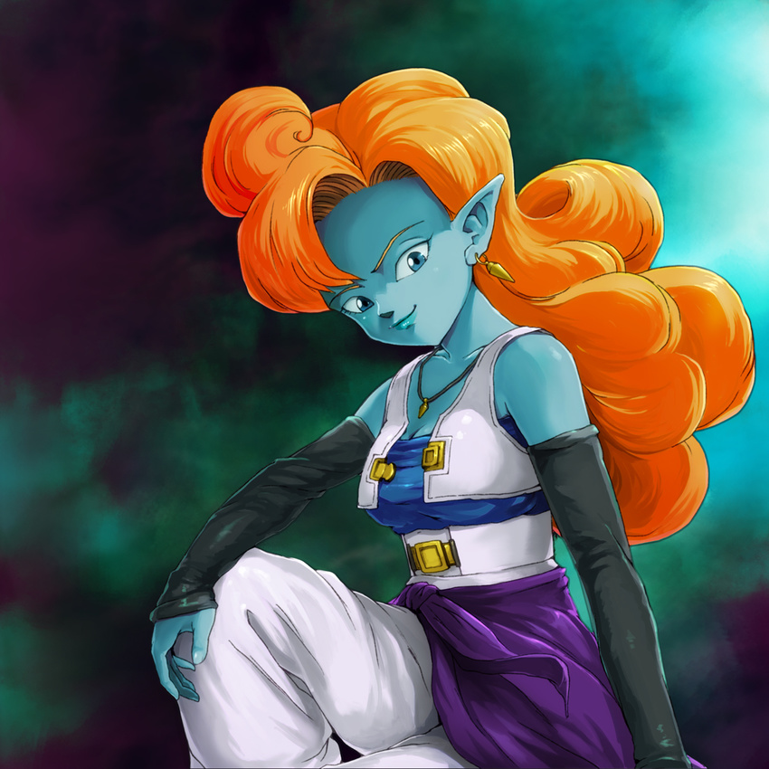 The Big Imageboard Tbib Artist Request Blue Eyes Blue Skin Breasts Cleavage Dragon Ball