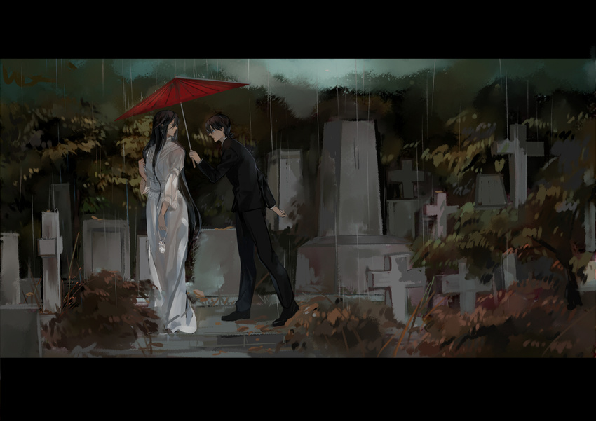 The Big ImageBoard (TBIB) - black hair formal graveyard holding holding ...