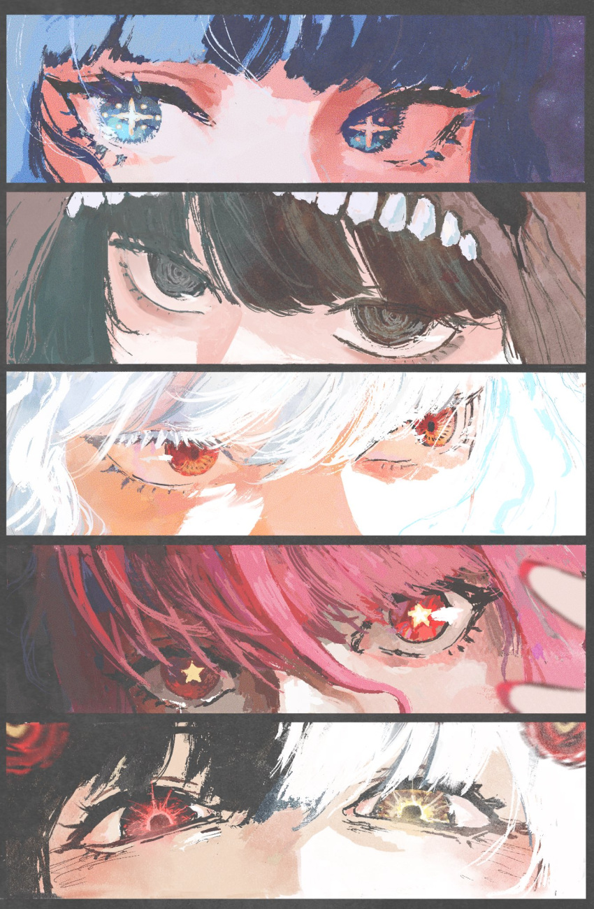 The Big ImageBoard (TBIB) - 5girls black hair black souls blue eyes ...