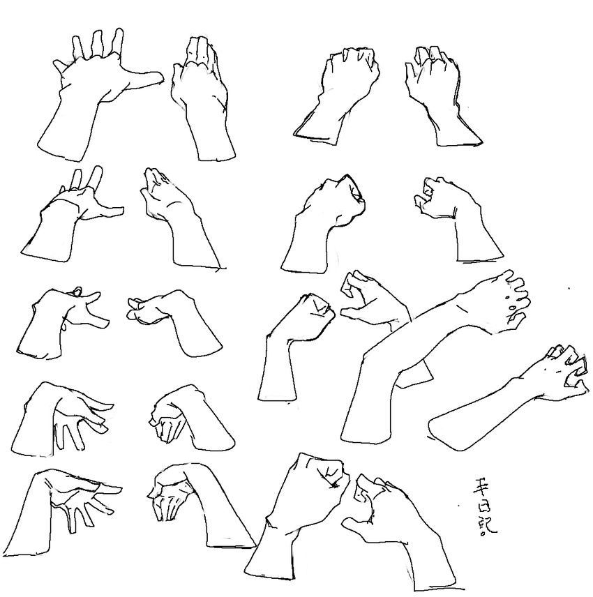 The Big ImageBoard (TBIB) - greyscale hands monochrome norakura (nr ...