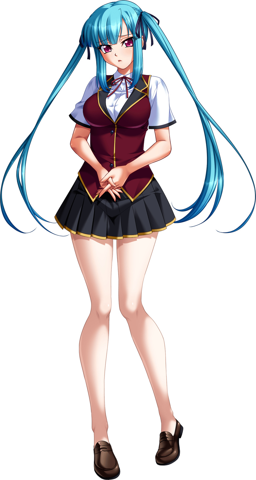 The Big ImageBoard (TBIB) - 1girl bishop (company) blue hair breasts ...
