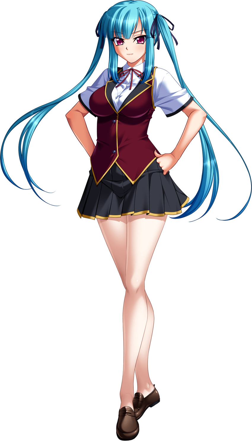 The Big ImageBoard (TBIB) - 1girl bishop (company) blue hair breasts ...