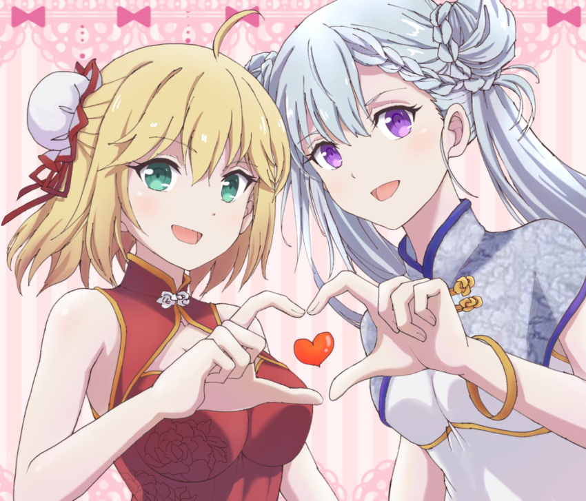 The Big Imageboard Tbib 2girls Ahoge Anisphia Wynn Palettia Bare