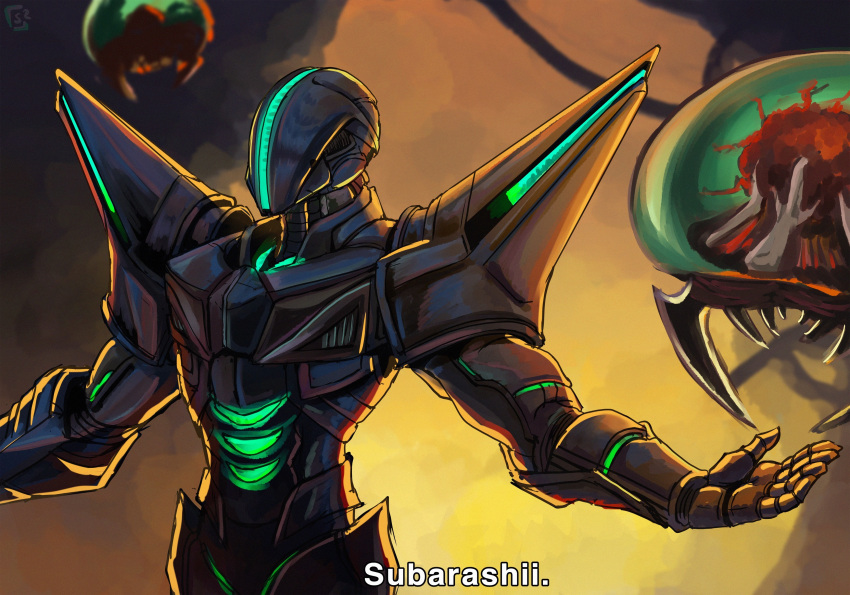 The Big ImageBoard (TBIB) - absurdres armor arms at sides arms up black armor commentary english ...