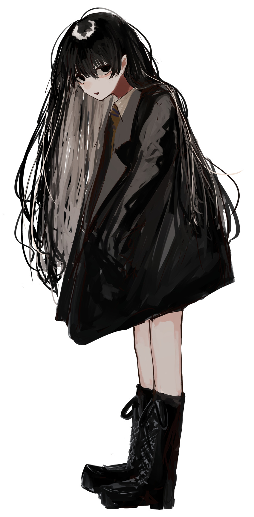 The Big ImageBoard (TBIB) - 1girl :d absurdres aegyo sal black eyes black footwear black hair ...