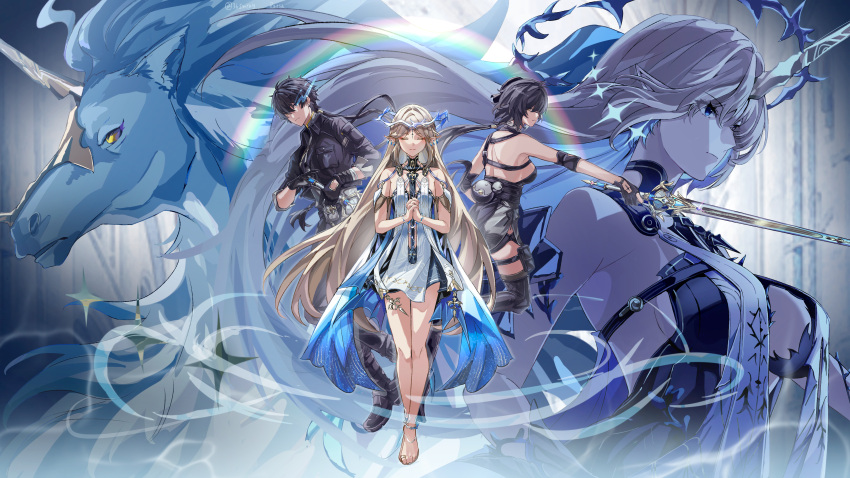 The Big ImageBoard (TBIB) - 1boy 3girls absurdres bare legs bare ...