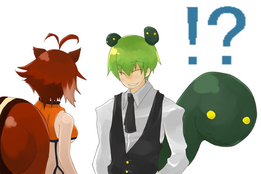The Big ImageBoard (TBIB) - !? 1boy 1girl ahoge animal ears blazblue ...