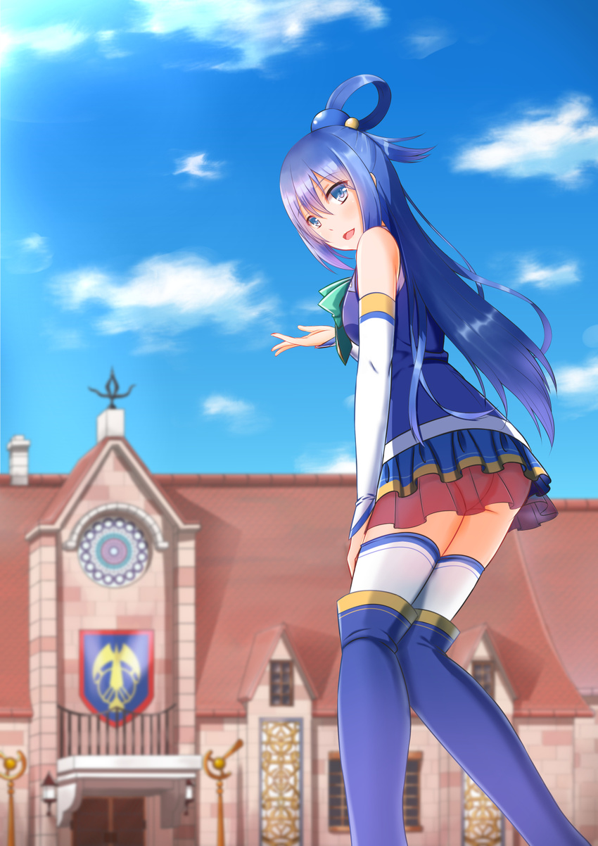 The Big ImageBoard (TBIB) - 1girl aqua (konosuba) bad id bad pixiv id blue eyes blue footwear ...