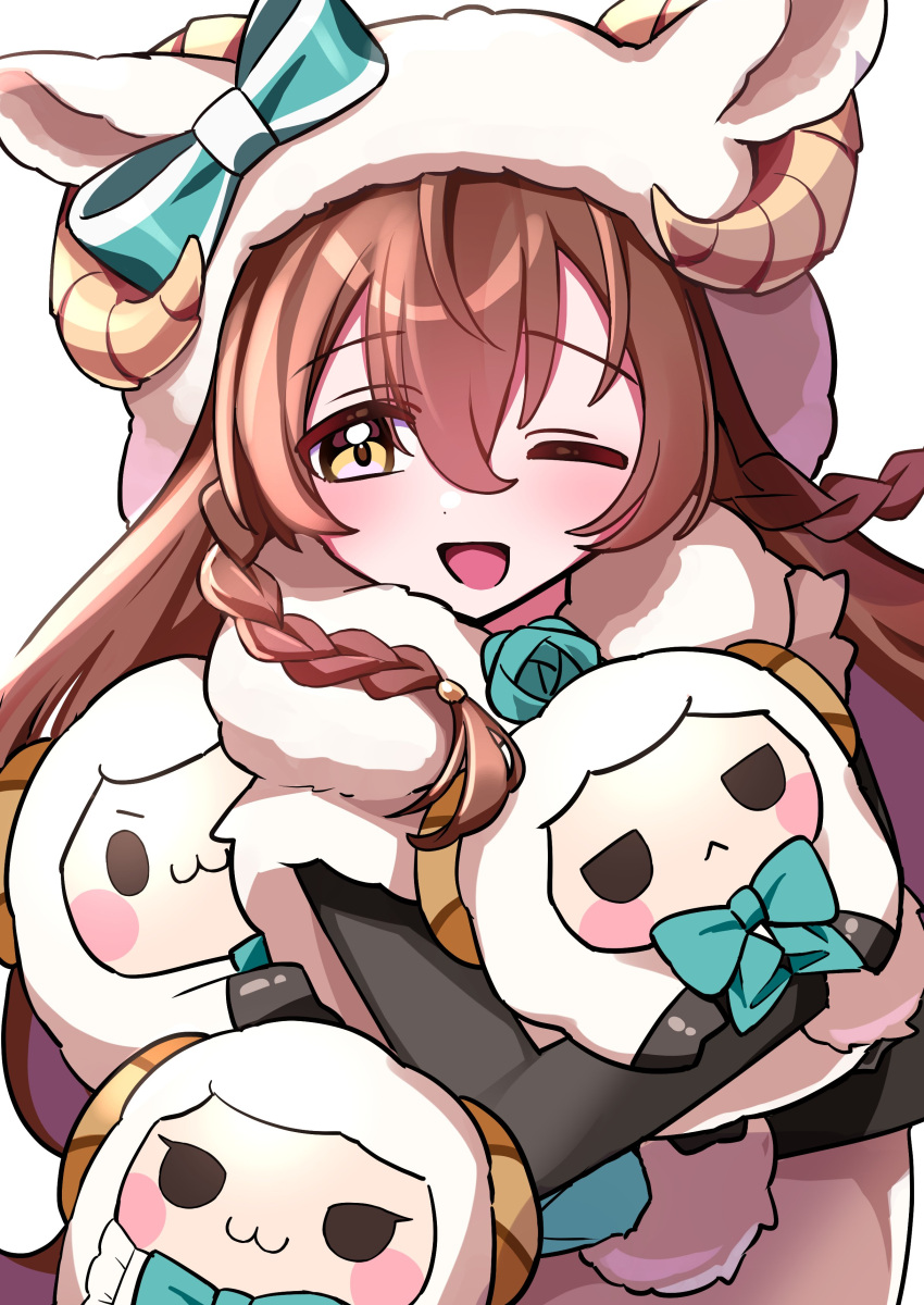 The Big ImageBoard (TBIB) - 1girl absurdres ahoge alternate costume animal hood blush braid ...