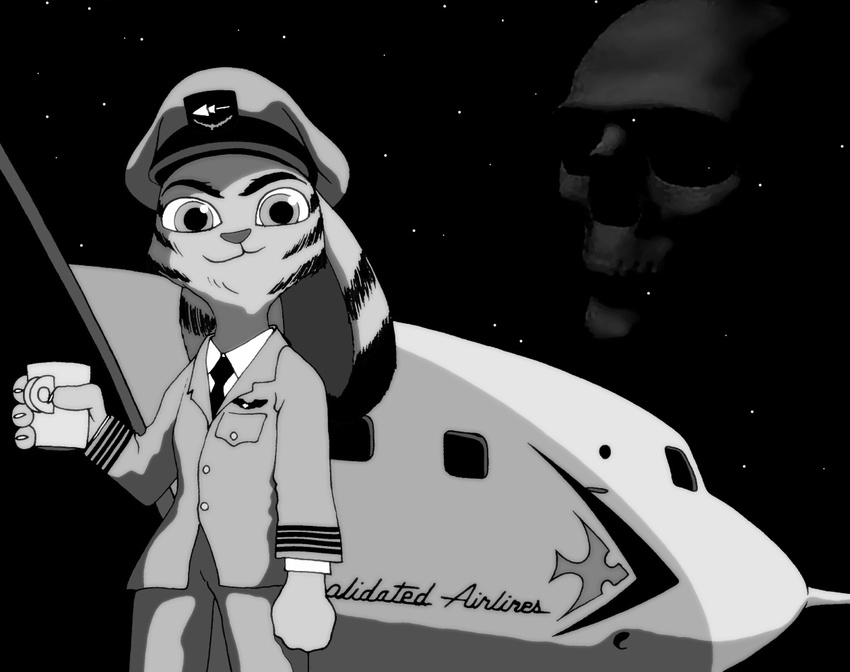 The Big Imageboard Tbib Airline Anthro Disney Greyscale Grummancat