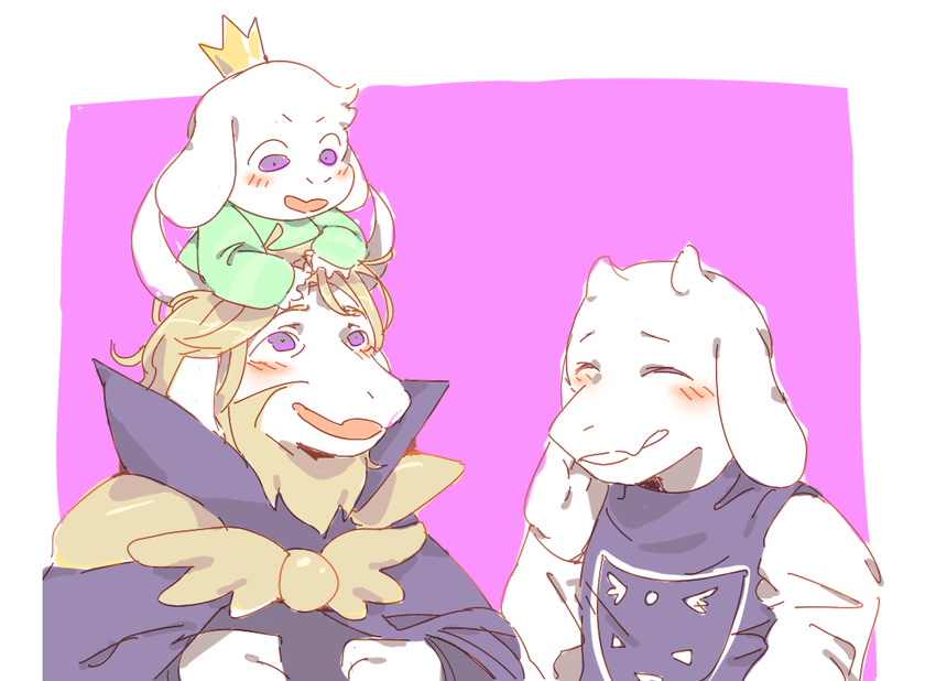 The Big ImageBoard (TBIB) - anthro asgore dreemurr asriel dreemurr blonde hair blush boss ...