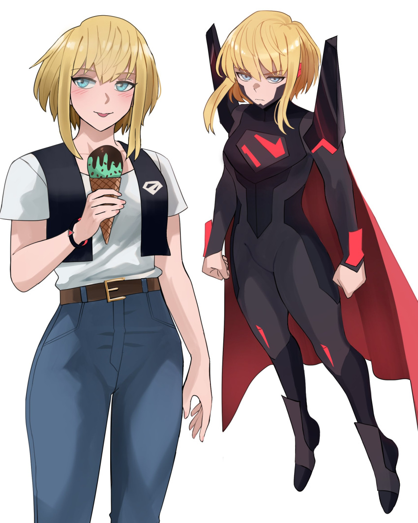 The Big ImageBoard (TBIB) - 1girl blonde hair blue eyes bodysuit ...