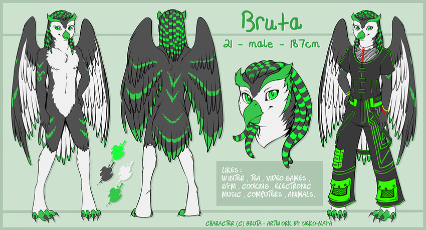 The Big Imageboard Tbib Anthro Avian Beak Bird Bruta Dreadlocks