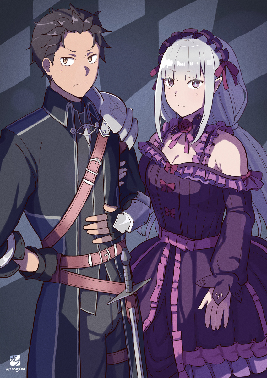 The Big ImageBoard (TBIB) - 1boy 1girl arm armor armor bare shoulders ...