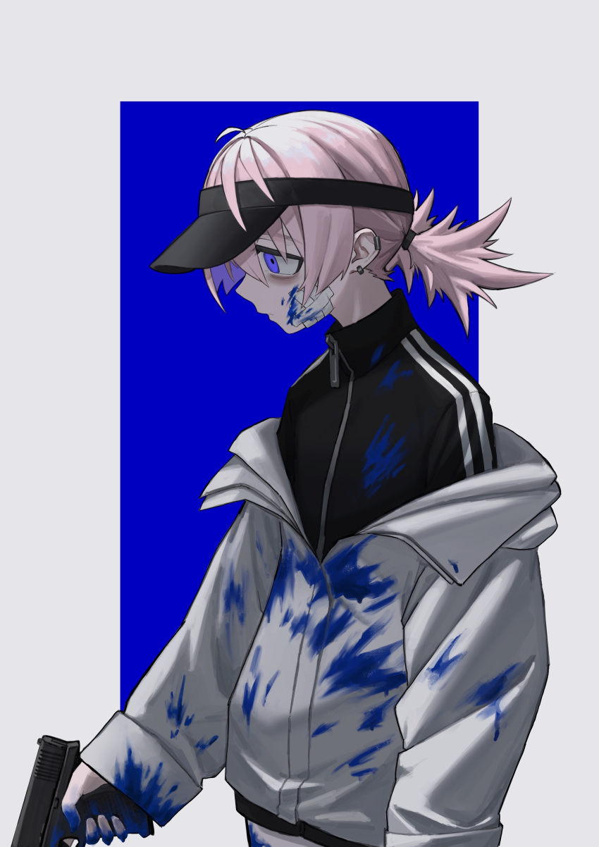 The Big ImageBoard (TBIB) - 1girl absurdres black headwear black jacket blood blood on clothes ...