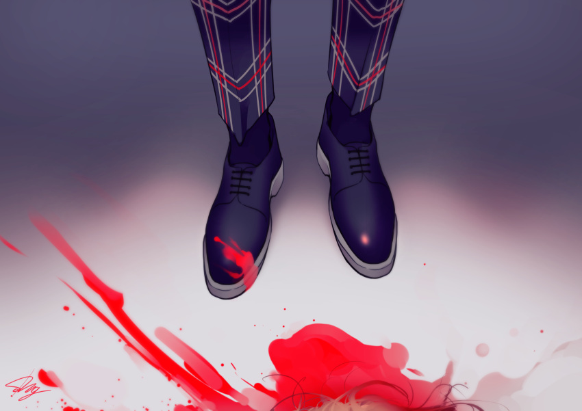 The Big ImageBoard (TBIB) - 2boys absurdres akechi gorou amamiya ren black footwear black socks ...