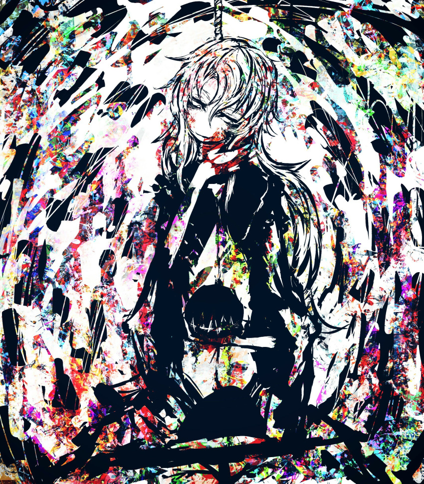 The Big ImageBoard (TBIB) - 1girl abstract abstract background absurdres blood blood on face ...