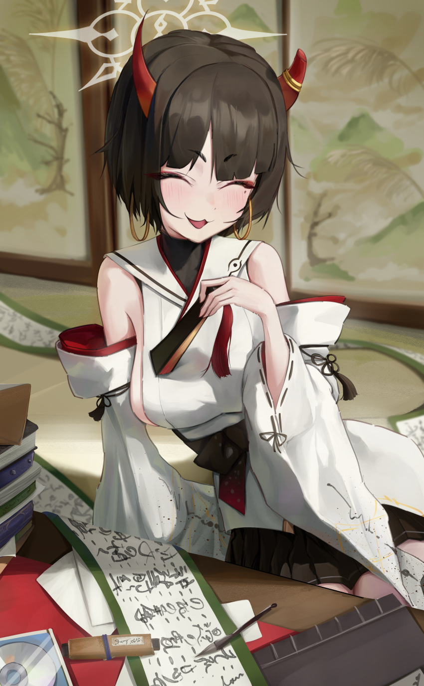 The Big ImageBoard (TBIB) - 1girl :3 absurdres blue archive broken horn ...