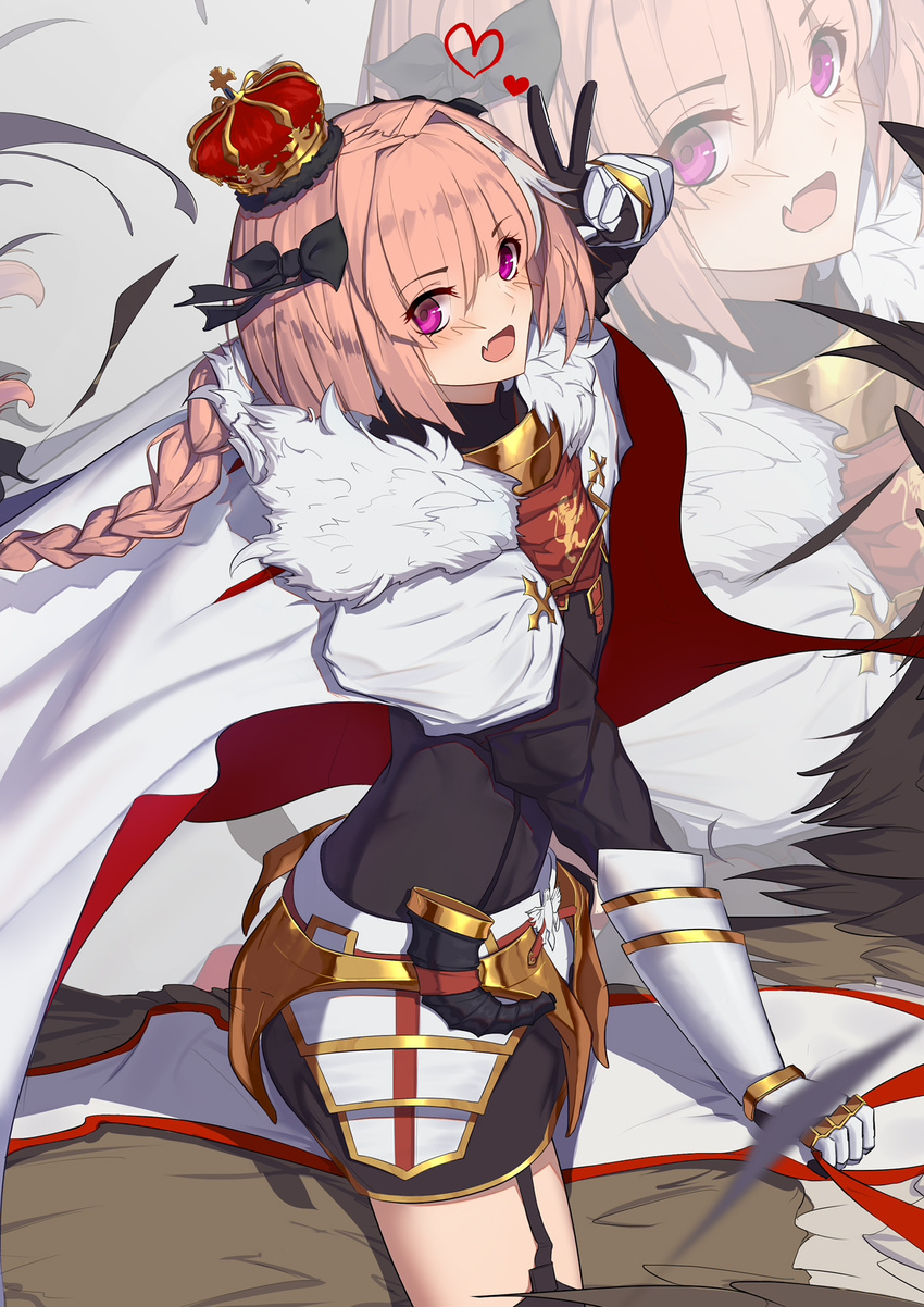 The Big ImageBoard (TBIB) - 1boy arm up armor astolfo (fate) black ...