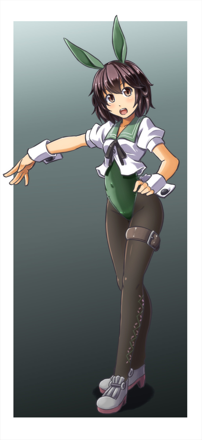 The Big ImageBoard (TBIB) - 1girl adapted costume alto-00 animal ears argyle clothes argyle ...