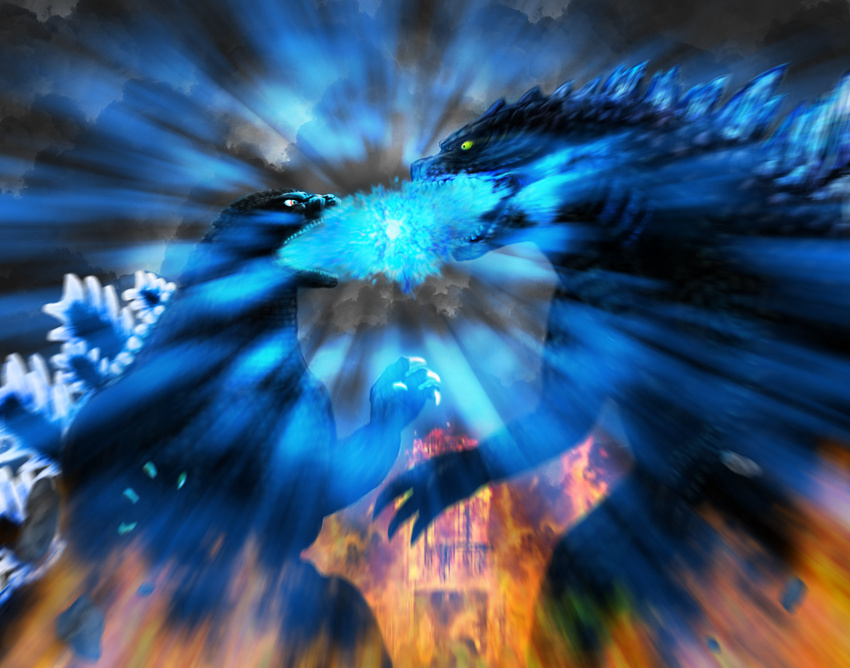 The Big ImageBoard (TBIB) - battle beam clash dinosaur energy explosion ...