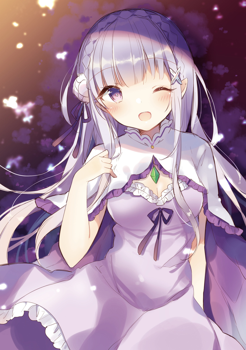 The Big ImageBoard (TBIB) - cleavage dress emilia (re zero) kanadetsuki ...