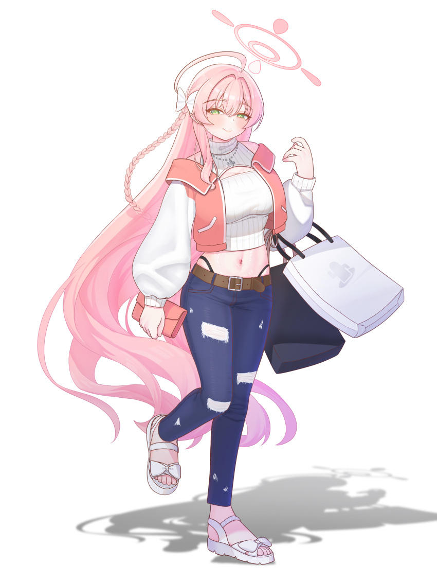 The Big ImageBoard (TBIB) - 1girl absurdres ahoge alternate costume bag blue archive bow braid ...