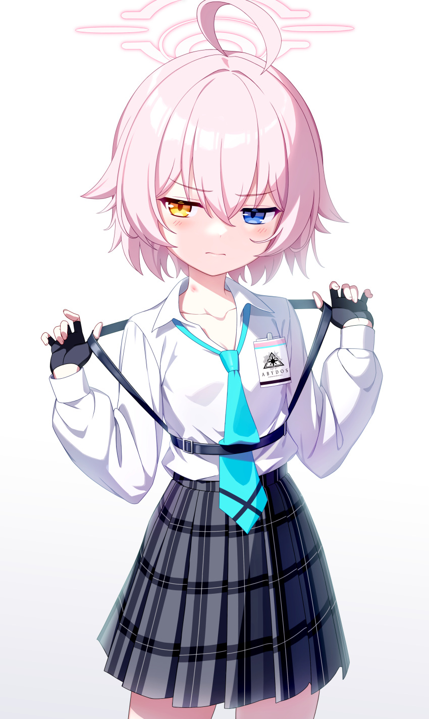 The Big ImageBoard (TBIB) - 1girl absurdres ahoge black gloves black skirt blue archive blue ...