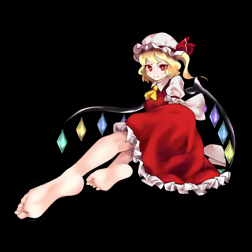 The Big Imageboard Tbib 1girl Barefoot Blonde Hair Feet Flandre