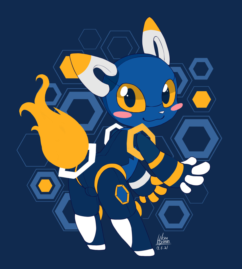 The Big Imageboard Tbib 2018 Android Anthro Blue Body Blush Bulge Chibi Colored In