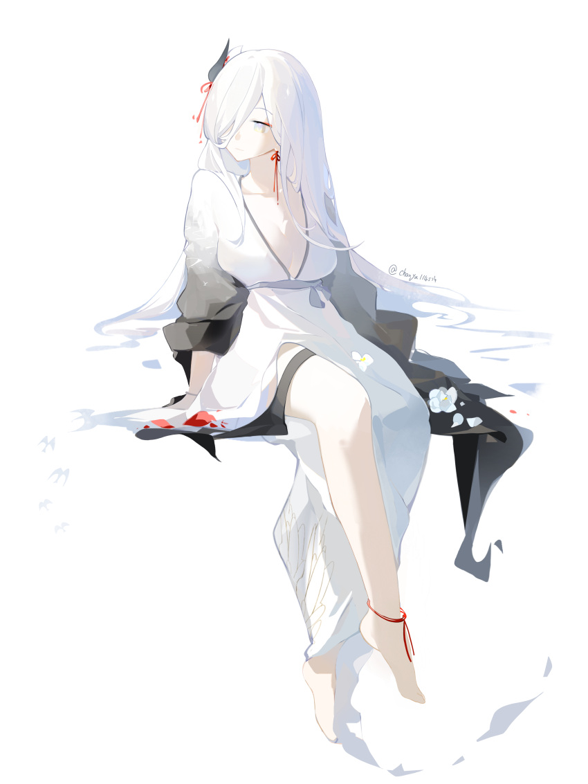 The Big ImageBoard (TBIB) - 1girl absurdres alternate costume anklet artist name barefoot black ...