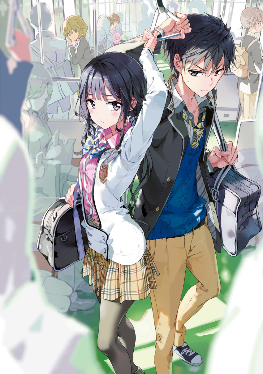The Big Imageboard Tbib Adagaki Aki Arm Up Bag Black Hair Black