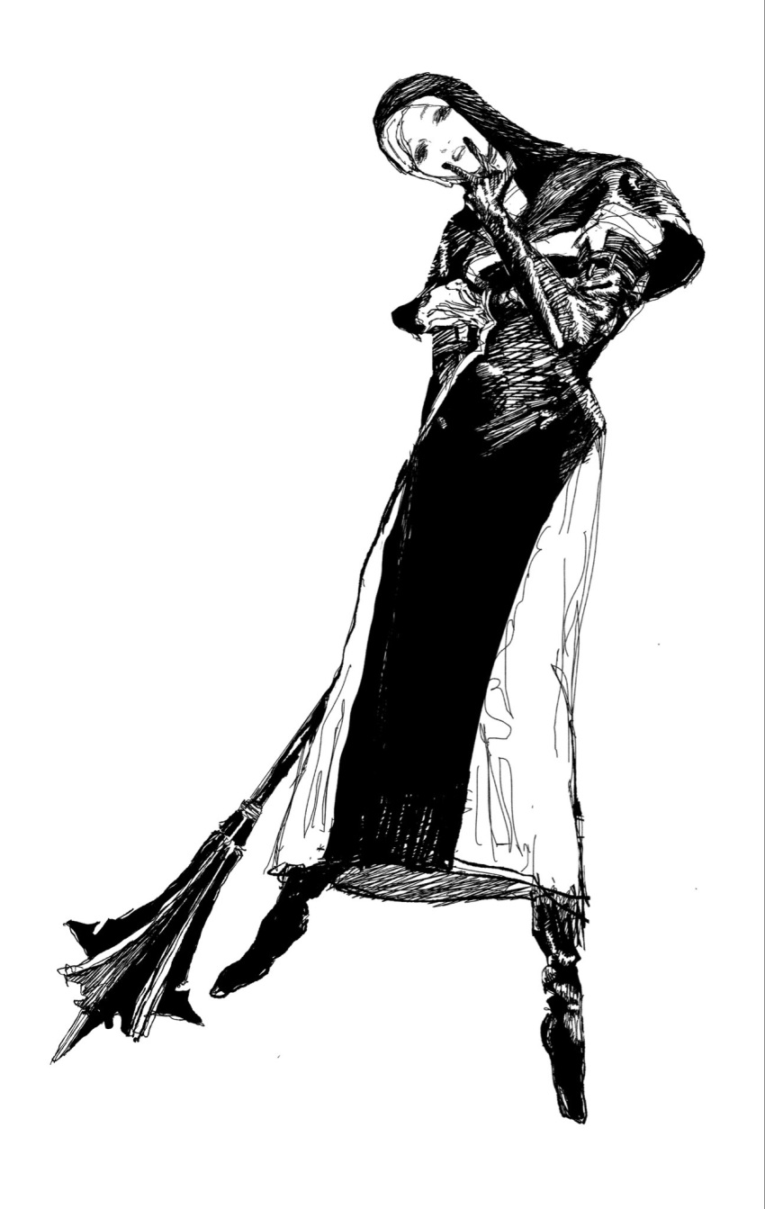 The Big ImageBoard (TBIB) - 1girl black bodice black capelet black ...