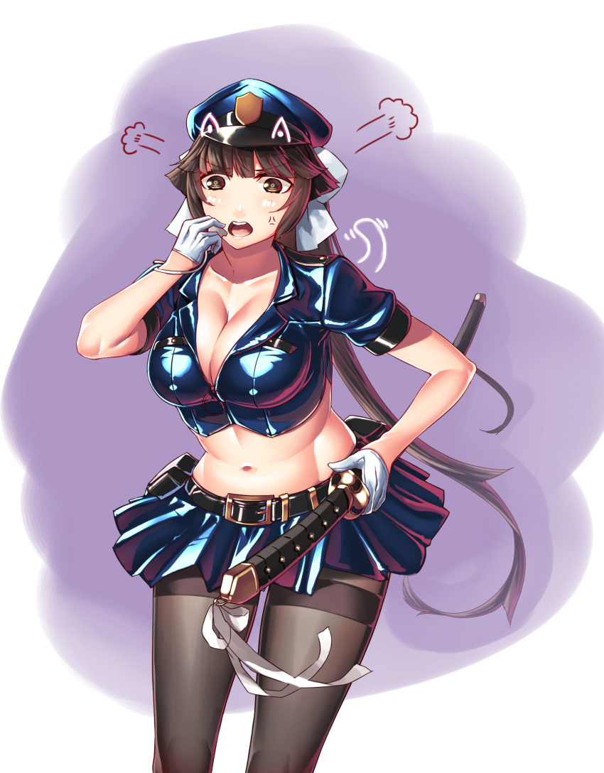 The Big ImageBoard (TBIB) - alternate costume anger vein animal ears azur lane belt black hair ...