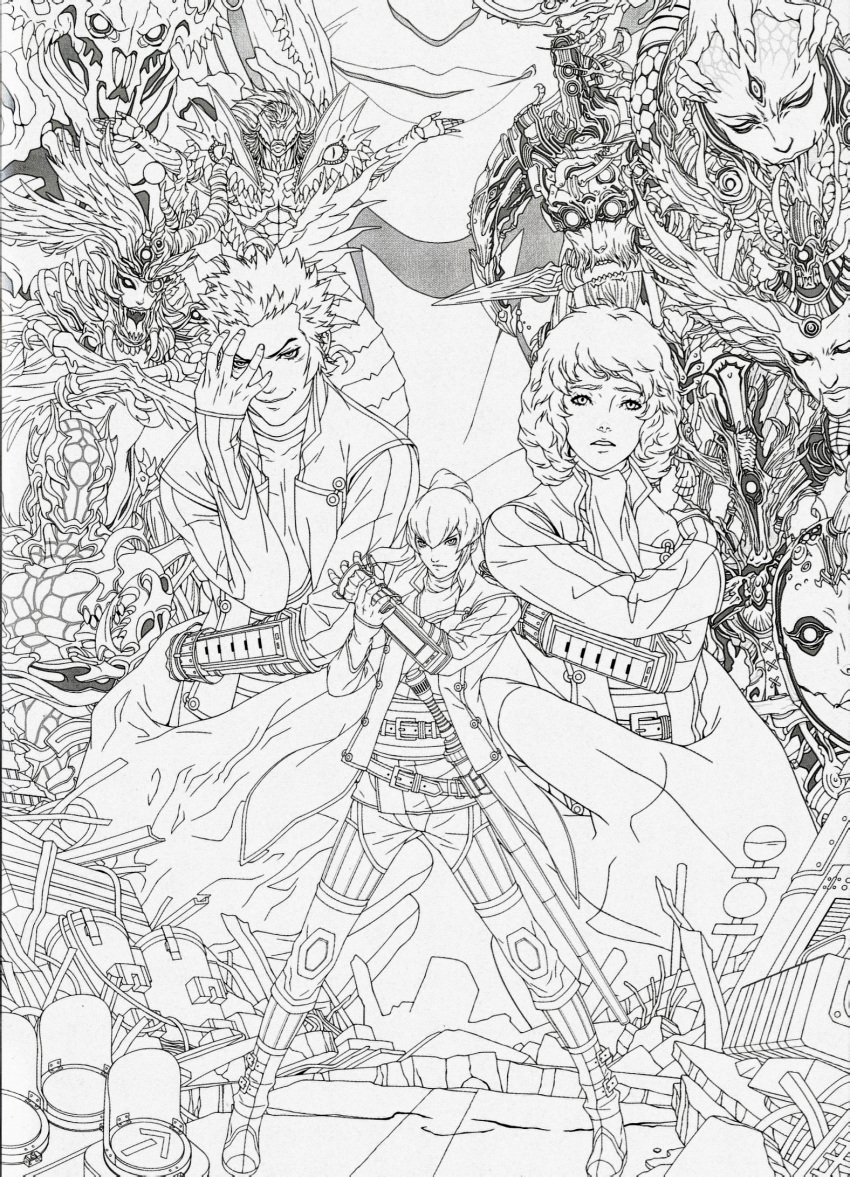 The Big ImageBoard (TBIB) - 3boys curly hair flynn (smt4) jonathan (smt ...