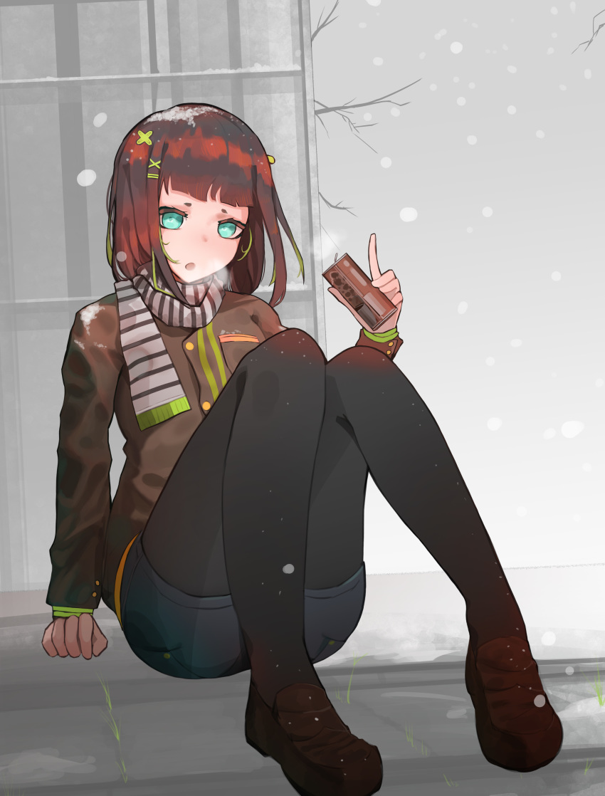 The Big Imageboard Tbib Absurdres Black Legwear Blue Eyes Brown
