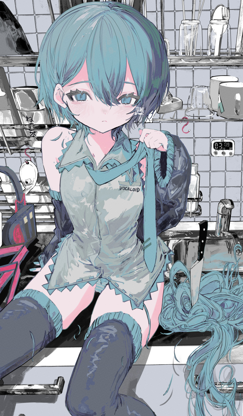 The Big ImageBoard (TBIB) - 1girl absurdres alternate hair length alternate hairstyle aqua eyes ...