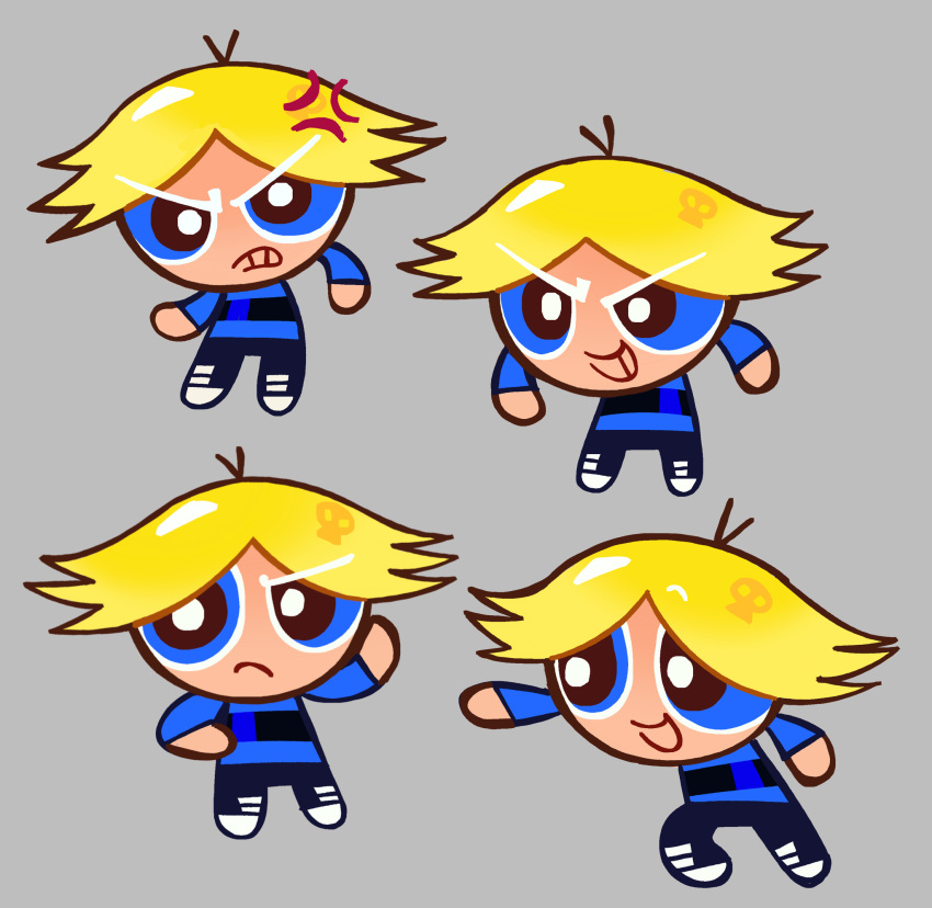 The Big ImageBoard (TBIB) - 1boy angry antenna hair black pants black ...