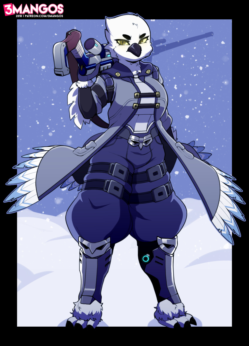 The Big Imageboard Tbib 2018 Anthro Avian Beak Bird Blizzard