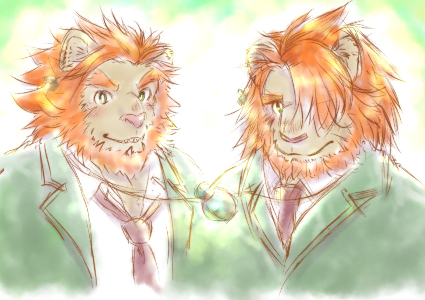 The Big Imageboard Tbib 2019 Anthro Blush Clothing Duo Felid Green