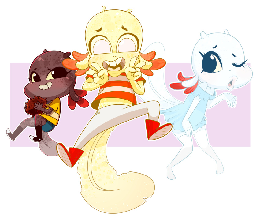 The Big Imageboard Tbib Ambiguous Gender Amphibian Axolotl Blowing