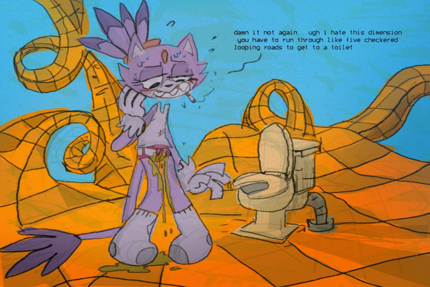 The Big Imageboard Tbib 2015 Abstract Background Anthro Blaze The Cat Blush Bodily Fluids